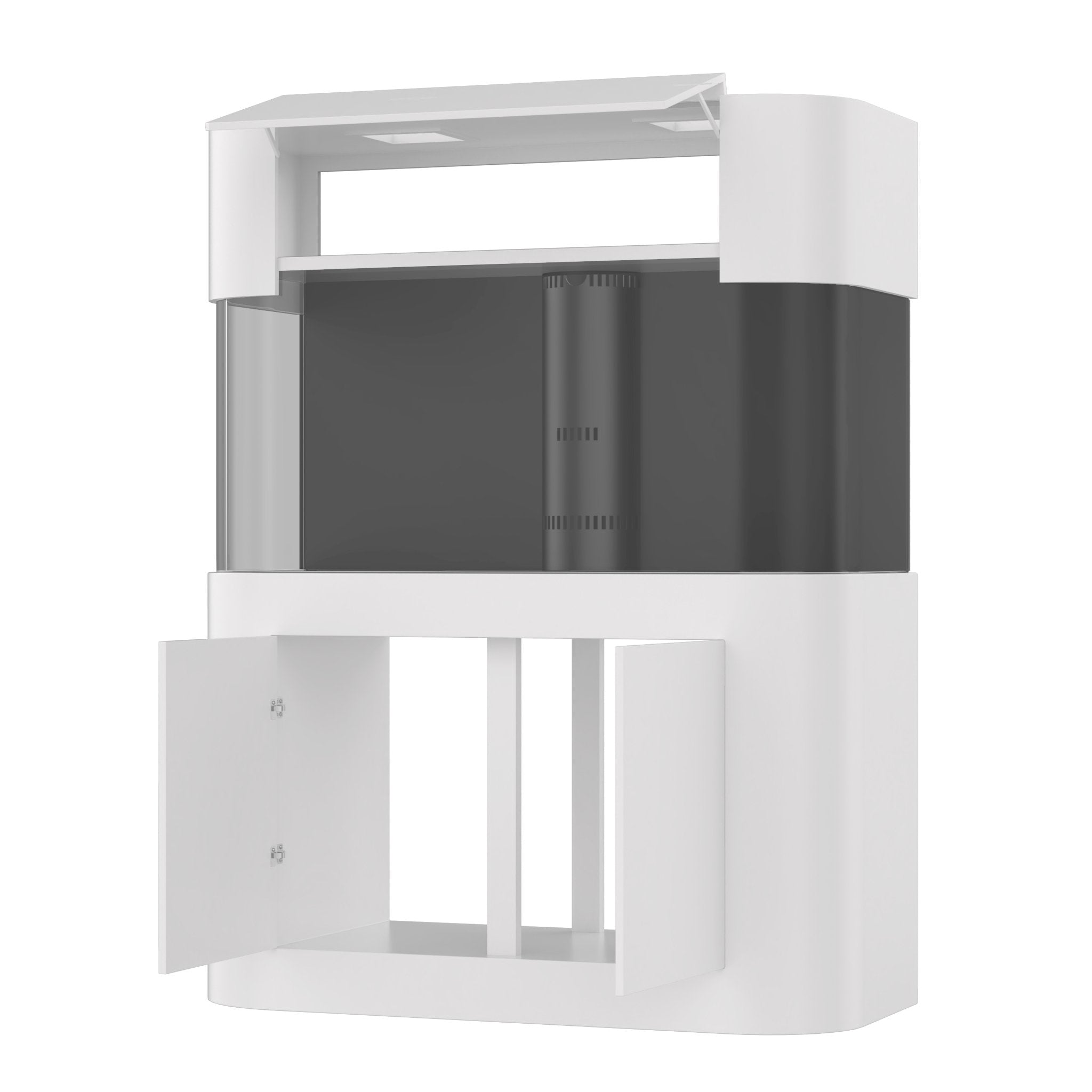 220g Panoramic Glass Reef-Ready Aquarium Set in White – AQUA VIM